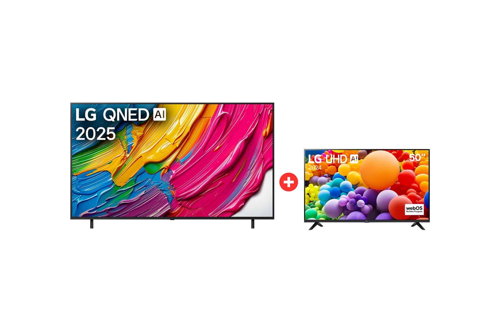 Combo TV 77" OLED G5 + 55" UT8050 – ¡Imagen de galería + doble entretenimiento! | LG CO