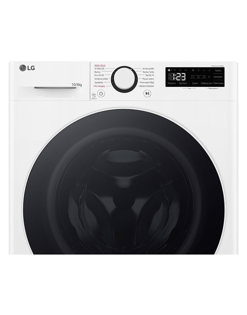 10/6 kg slim parní pračka se sušičkou - FCR5A06WW | LG CZ