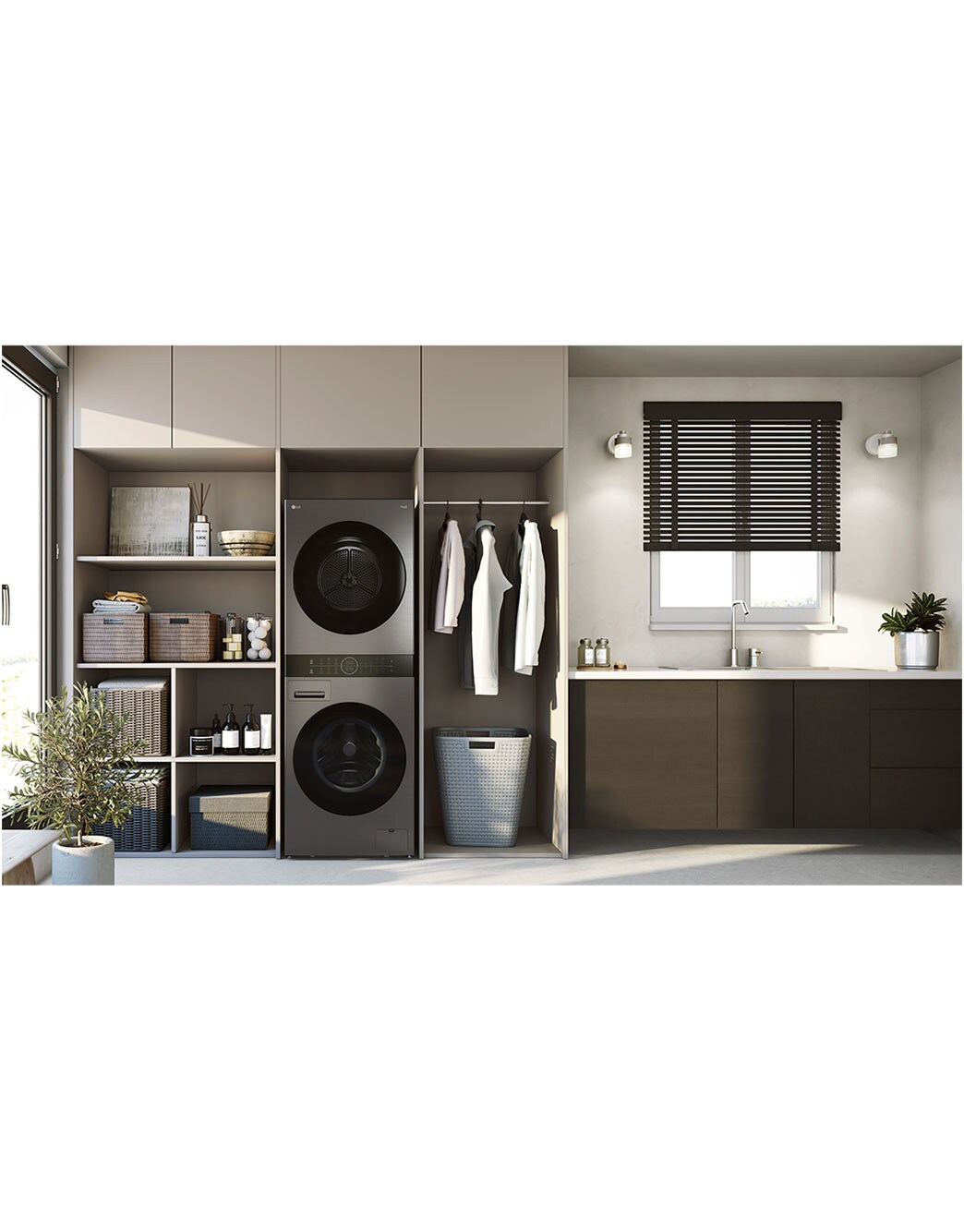 12/10 kg WashTower TurboWash™360° AI DD™ - WT1210BBF | LG Česká republika