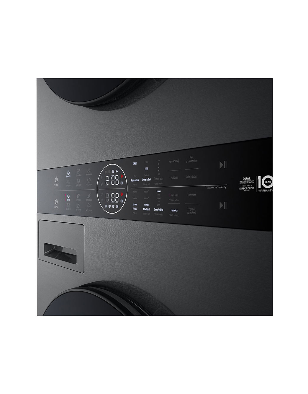 12/10 kg WashTower TurboWash™360° AI DD™ - WT1210BBF | LG Česká republika