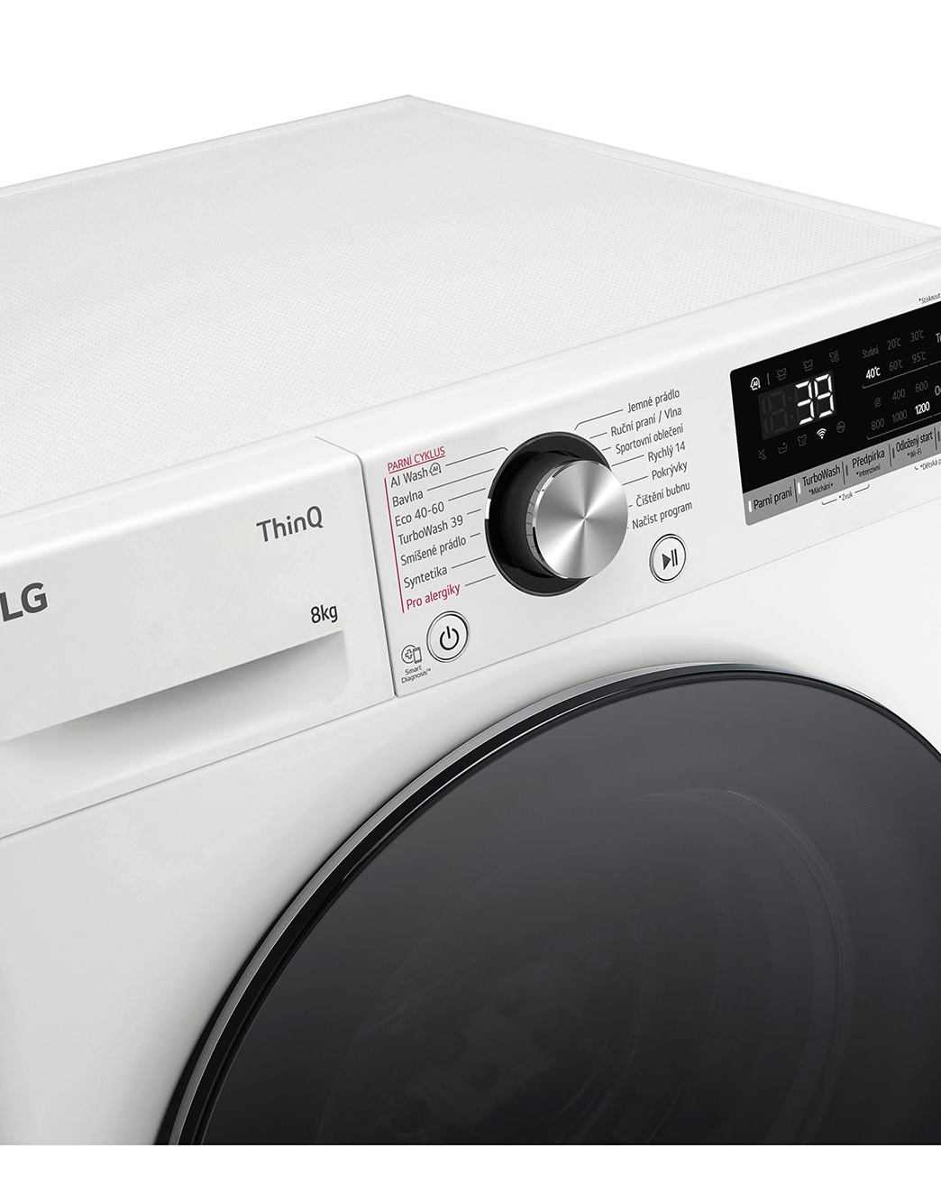 8 kg slim parní pračka AI DD™ - FLR7A82WG | LG CZ