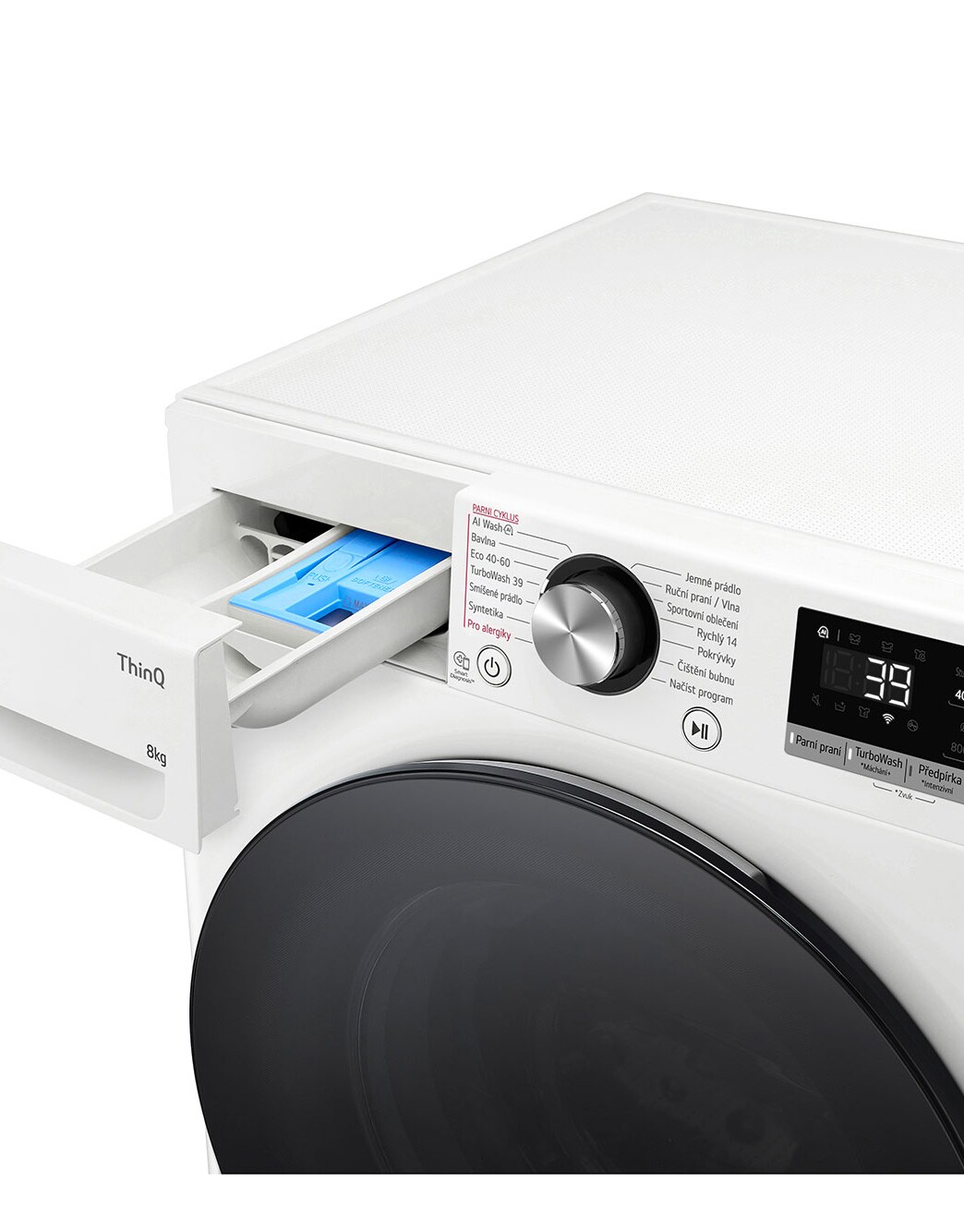 8 kg slim parní pračka AI DD™ - FLR7A82WG | LG CZ