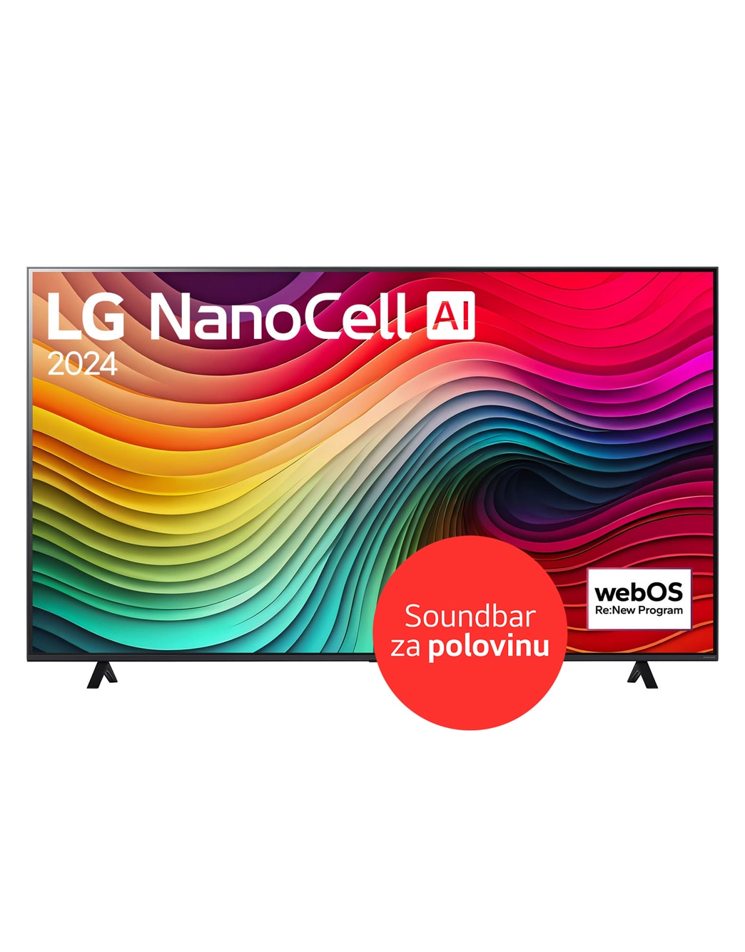 75" LG NanoCell AI NANO82 4K 2024 - 75NANO82T6B | LG CZ