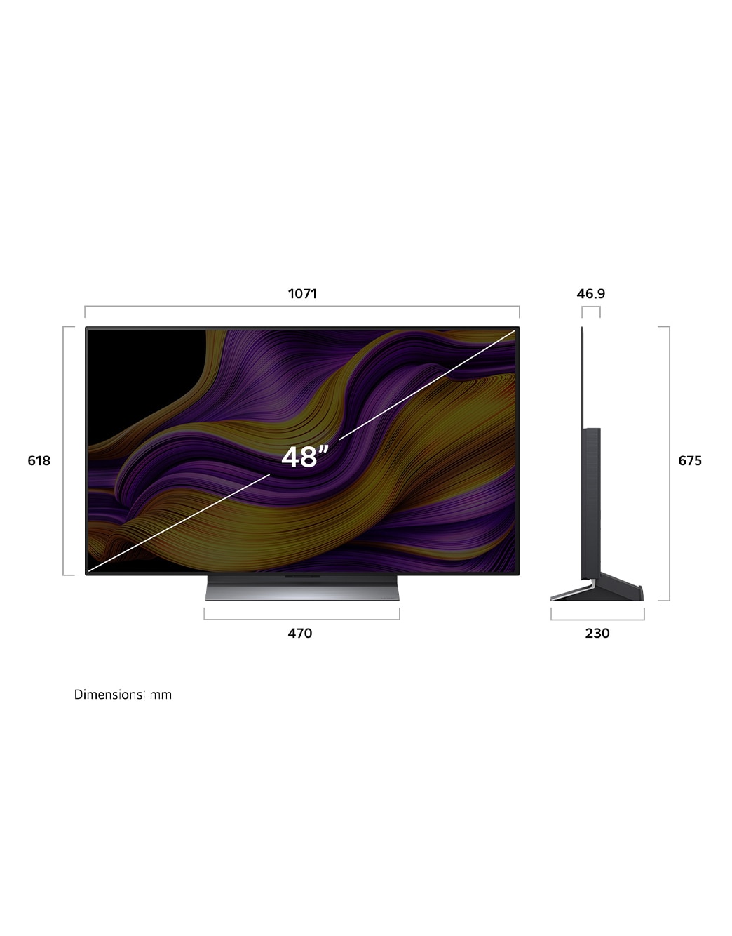 48 Zoll LG OLED evo AI G5 4K Smart TV - OLED48G59LS | LG DE