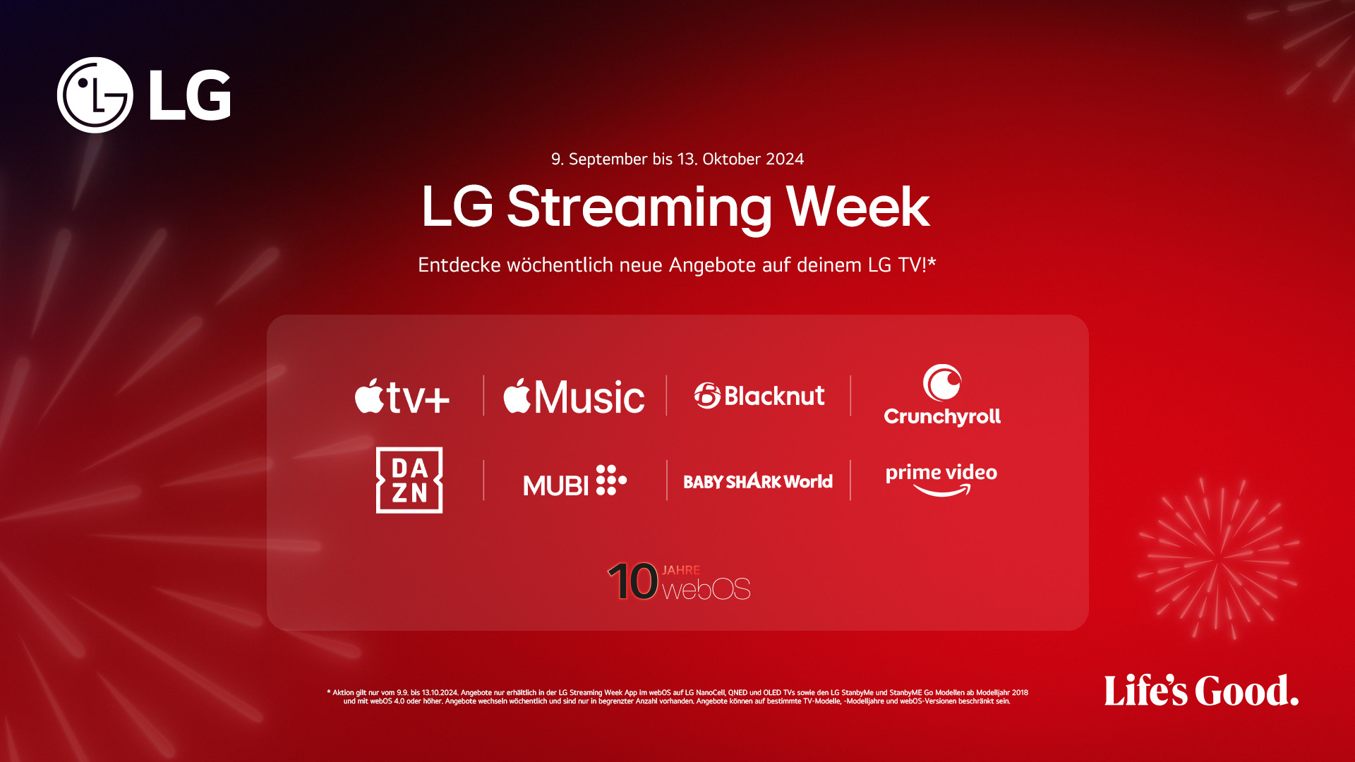 LG Streaming Week: LG feiert zehn Jahre webOS mit großer Auswahl an ...