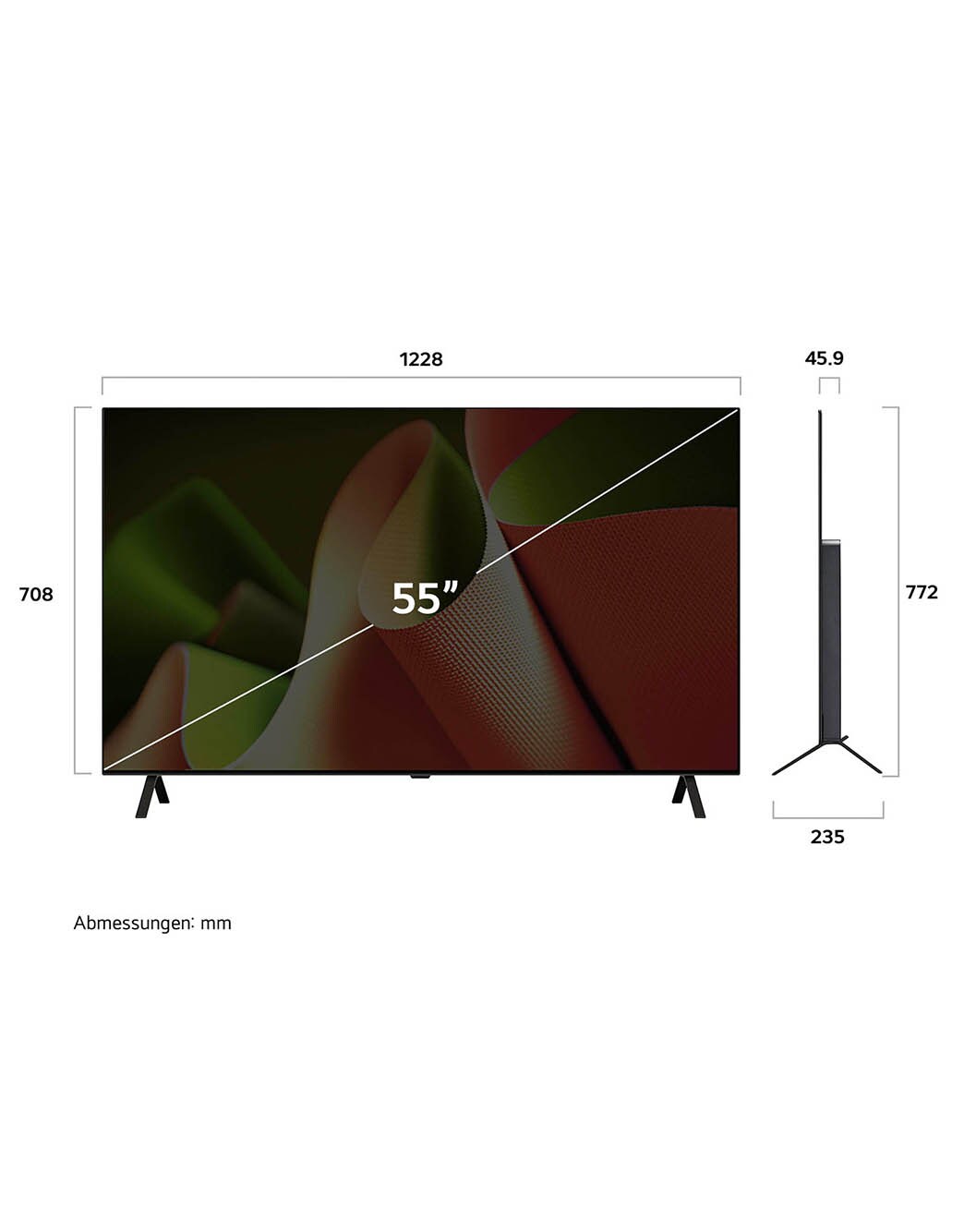 55 Zoll LG OLED B4 4K AI TV - OLED55B4ELA | LG Deutschland