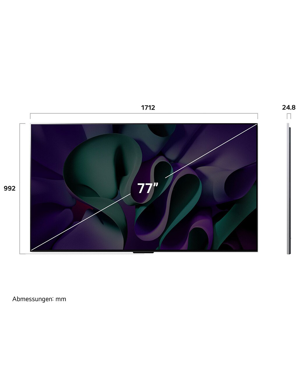 77 Zoll LG SIGNATURE OLED M4 True Wireless TV mit 4K 144 Hz Video- und ...