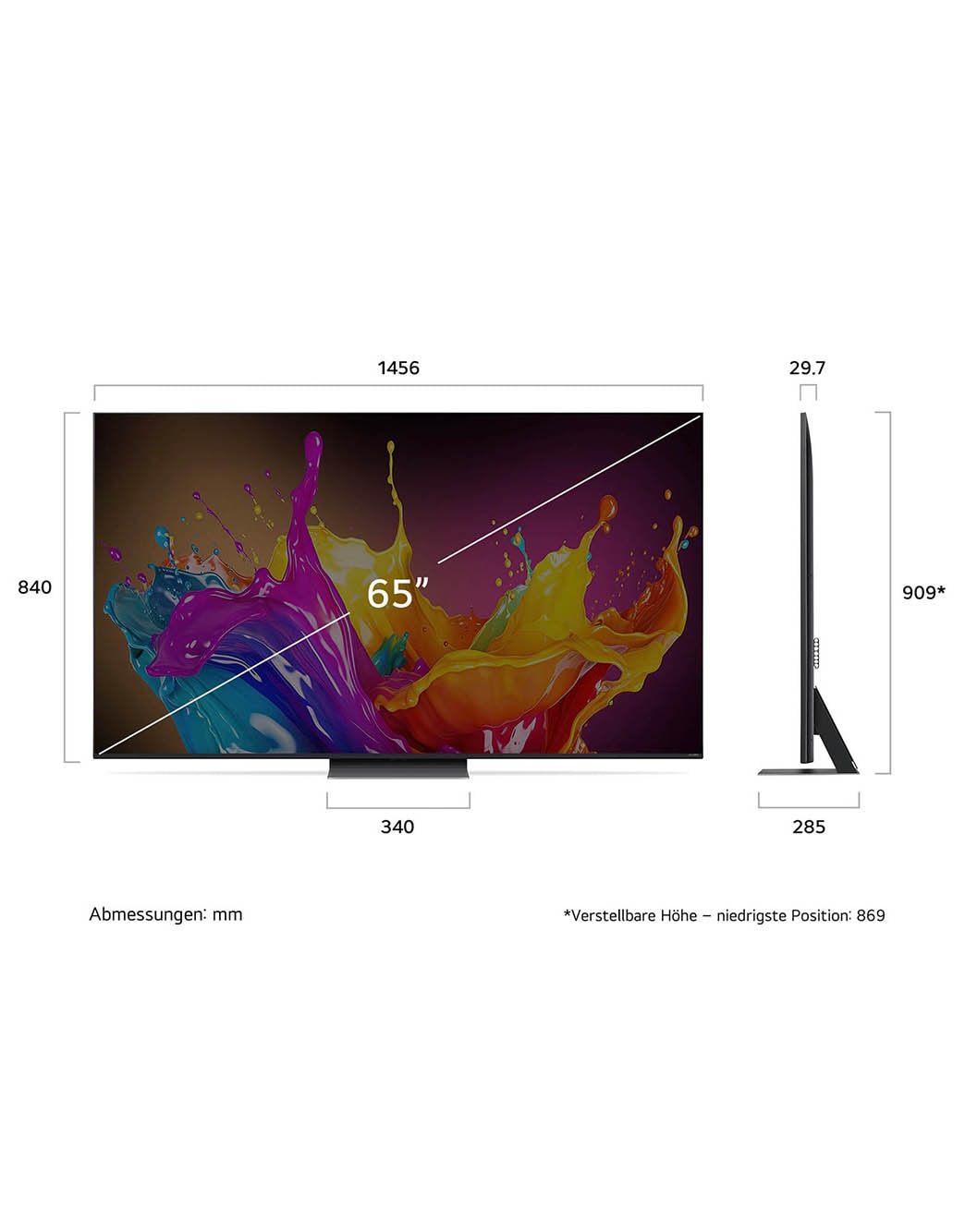 65 Zoll LG QNED86 4K AI Smart TV - 65QNED86T6A | LG DE