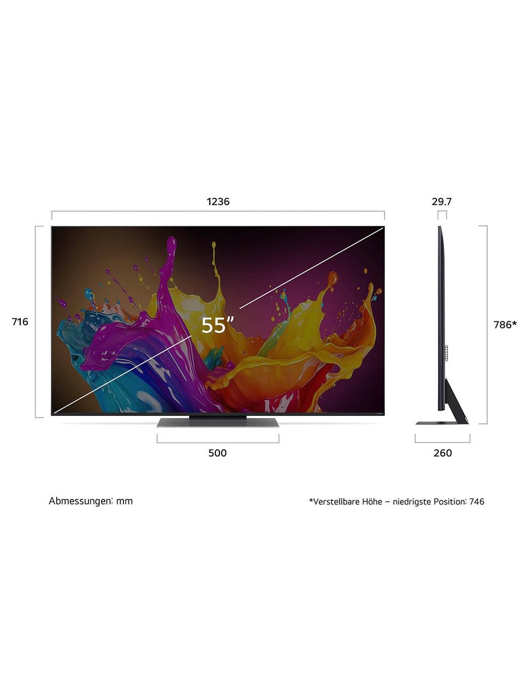 55 Zoll LG QNED86 4K AI Smart TV - 55QNED86T6A | LG DE