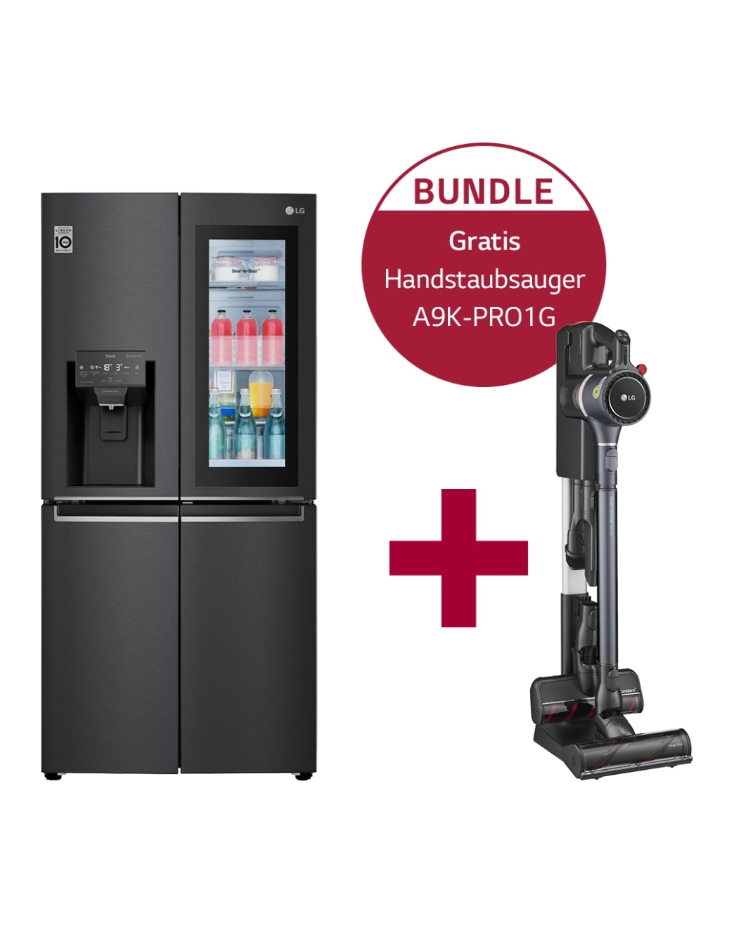 Kühlschrank & Staubsauger Bundle | GMX844MCBF.A9K1G | LG DE