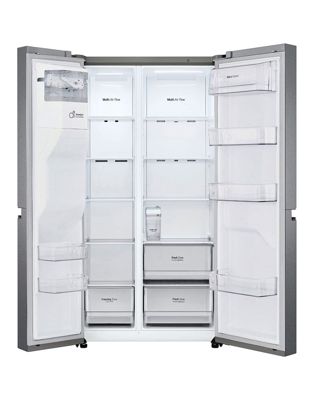 LG Side-by-Side Kühlschrank Dark Graphite | GSLV31DSXE | LG DE