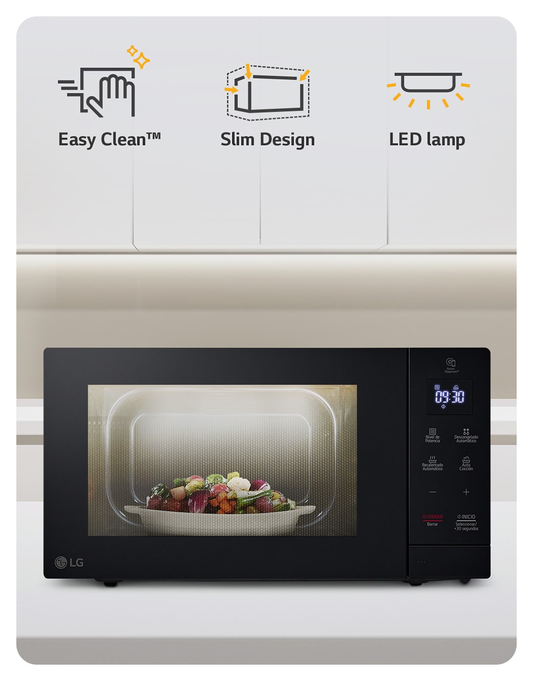 LG Solo-Mikrowelle (30 L, 700 Watt) - MS3032JAS | LG Deutschland