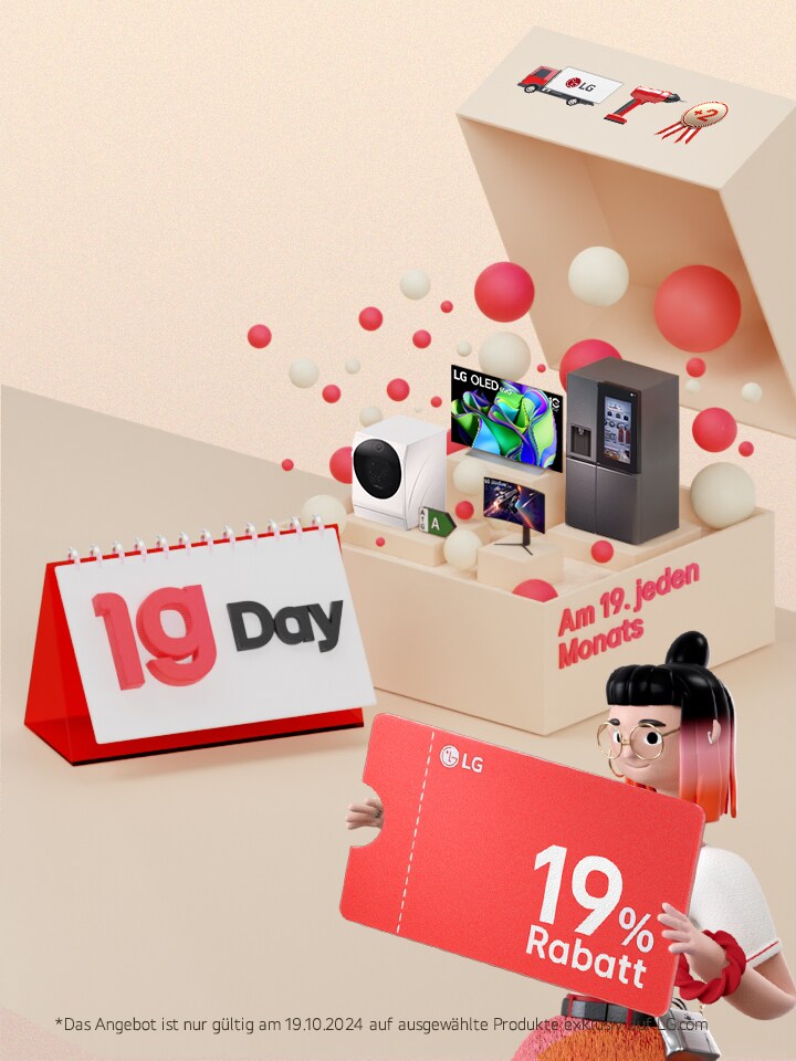 Der 19. ist LG Day - 19% Rabatt für LG Member | LG DE