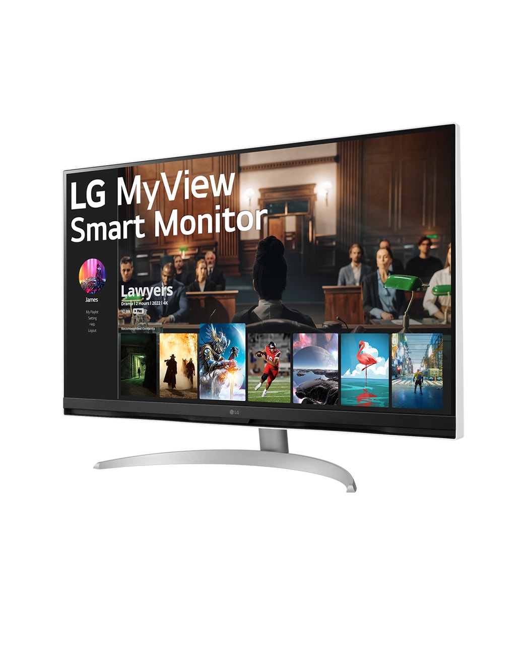 32 Zoll 4K UHD Smart Monitor mit webOS - 32SQ700S-W | LG DE