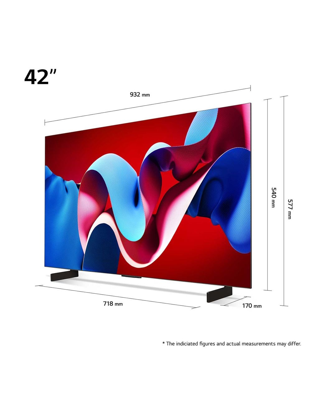 LG 42" OLED evo AI C4 - 4K TV (2024) - OLED42C44LA | LG DK