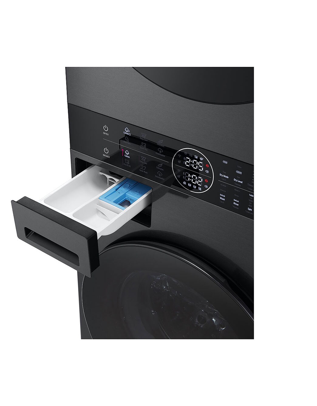 12 kg / 10 kg WashTower(Sort) - Energiklasse A/C, Steam, TurboWash™360 ...