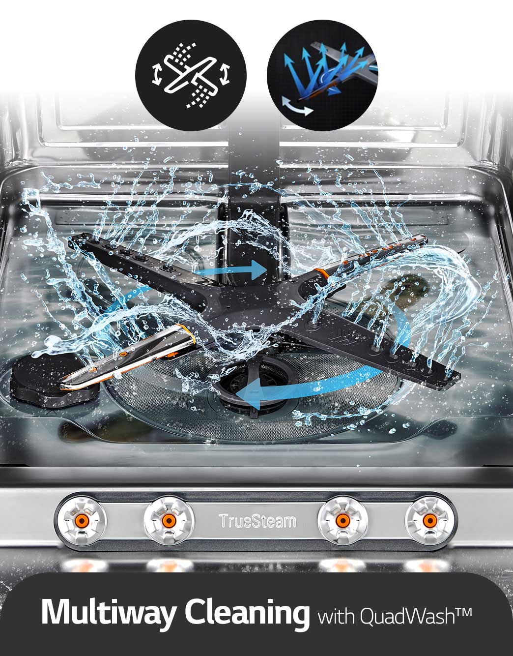 غسالة أطباق سعة 14 فرد فضية - DFC532FPE | LG EG_AR