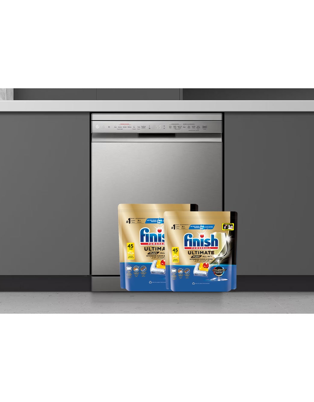 غسالة أطباق سعة 14 فرد فضية - DFC532FPE | LG EG_AR