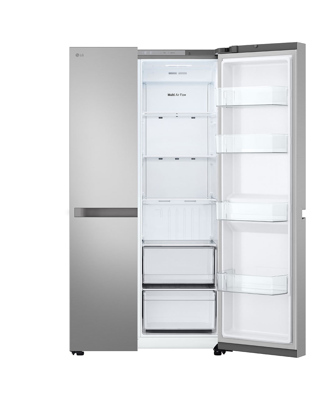 ثلاجة ال جي 664 لتر, باب X باب, فضي - GC-B257KLJW | LG EG_AR