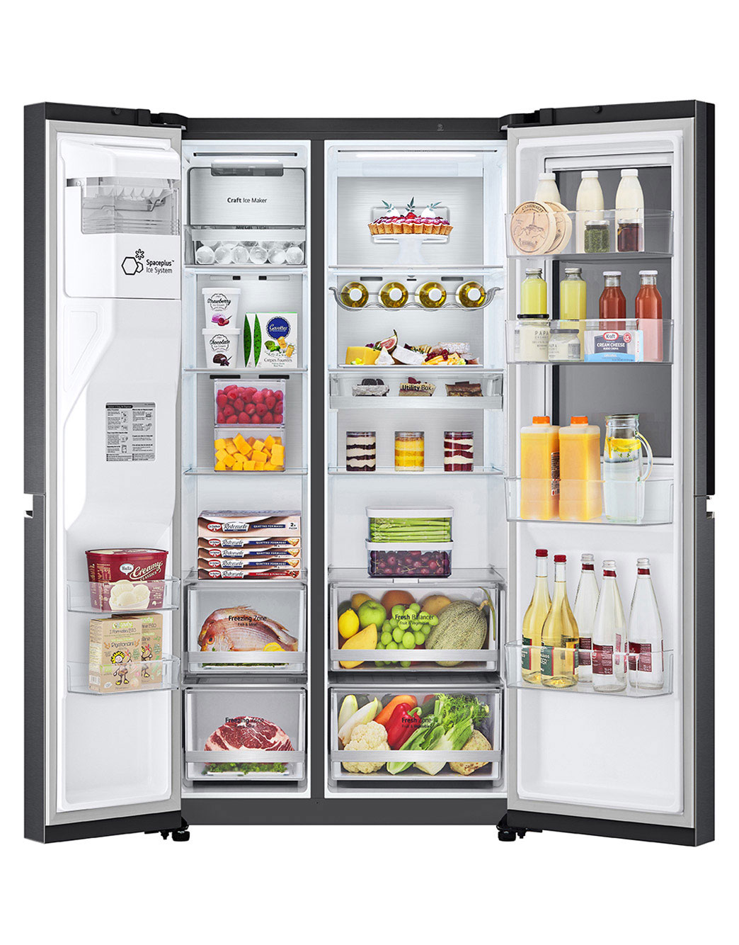 ثلاجة ال جي باب داخل باب 635 لتر - GC-X257CQHS | LG EG_AR