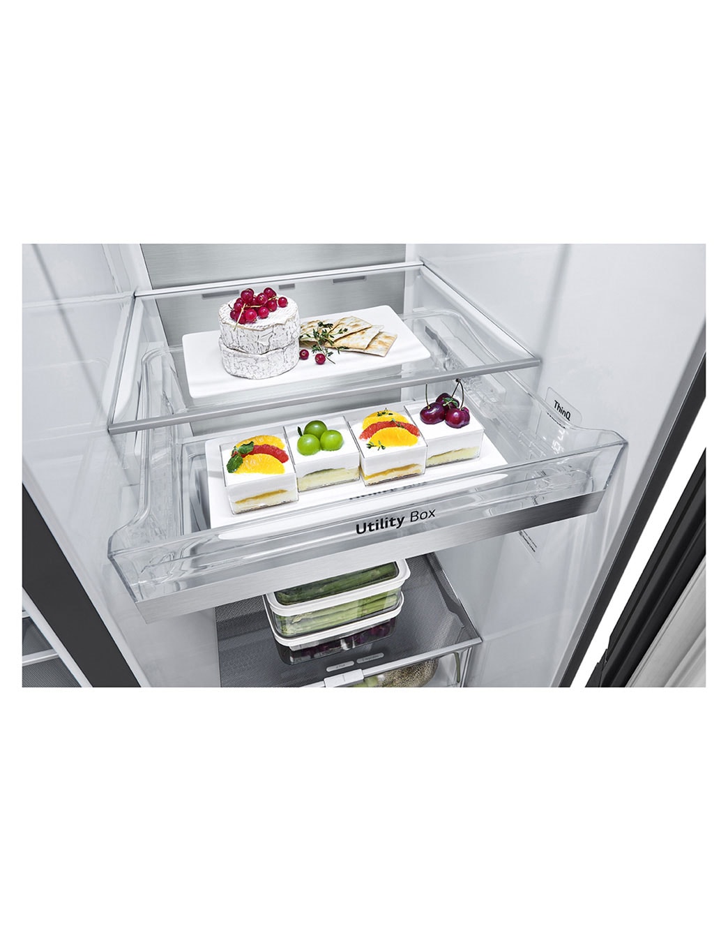 ثلاجة ال جي باب داخل باب 635 لتر - GC-X257CQHS | LG EG_AR