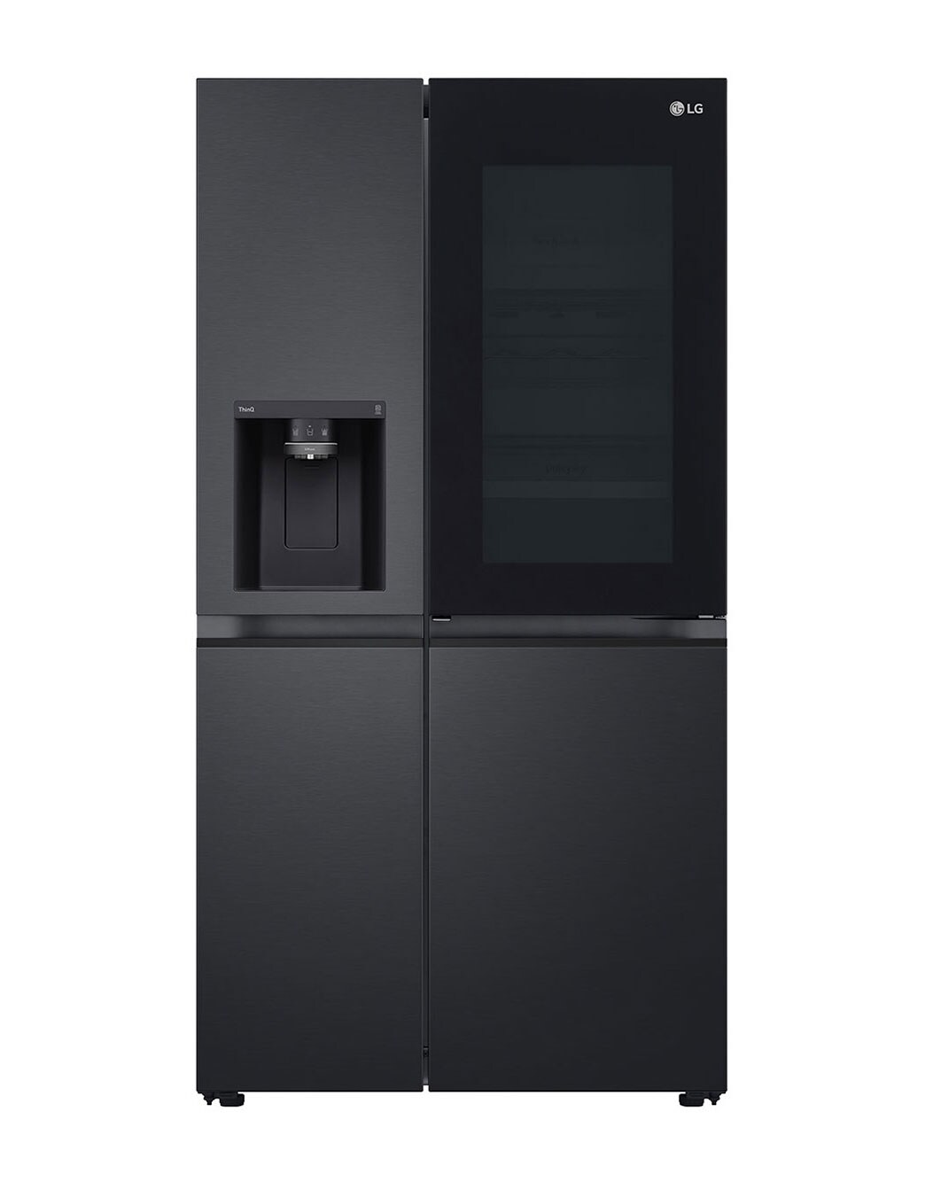 ثلاجة ال جي 635 لتر, انستا فيو, اسود- GC-X257CQHW | LG EG_AR