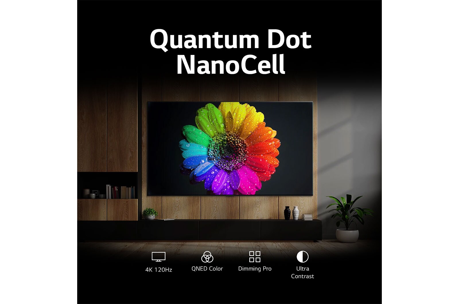 LG، تلفزيون QNED بتقنية الألوان Quantum Dot Nanocell، سلسلة QNED81R ...