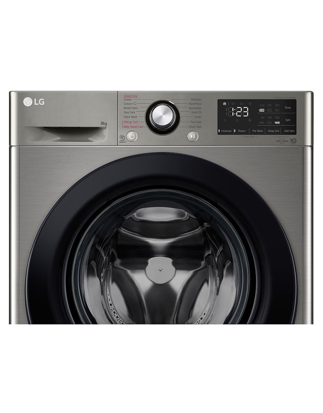 اشتري غسالة ملابس ال جي 8 كجم - F4R3TYG6P | LG EG_AR