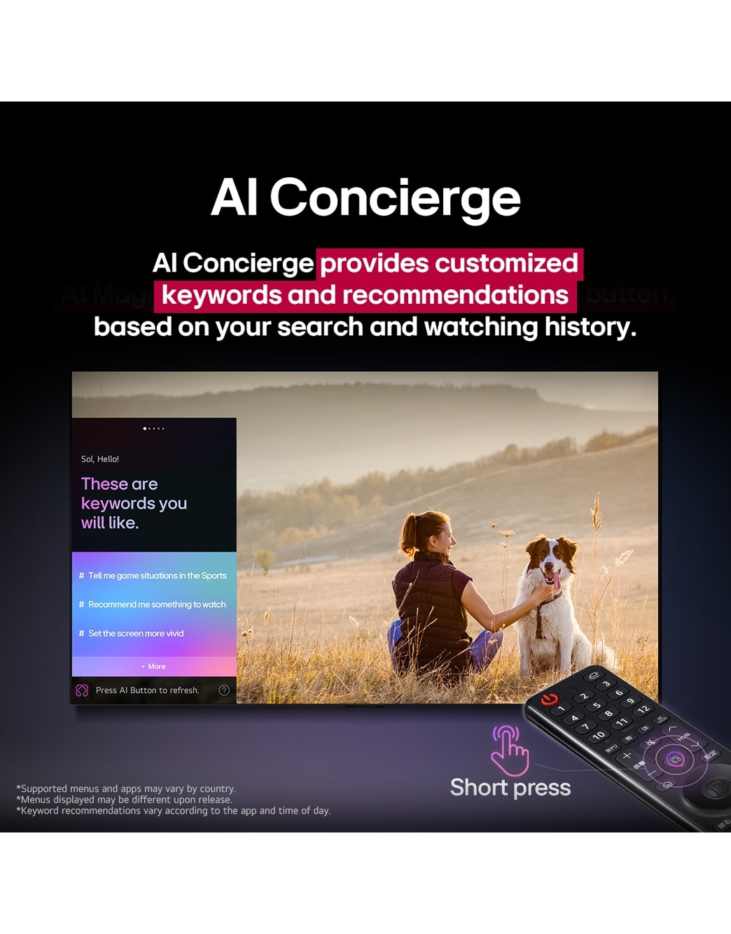 55 Inch LG OLED evo AI CS5 4K 120Hz Smart TV AI Magic remote WebOS25 ...