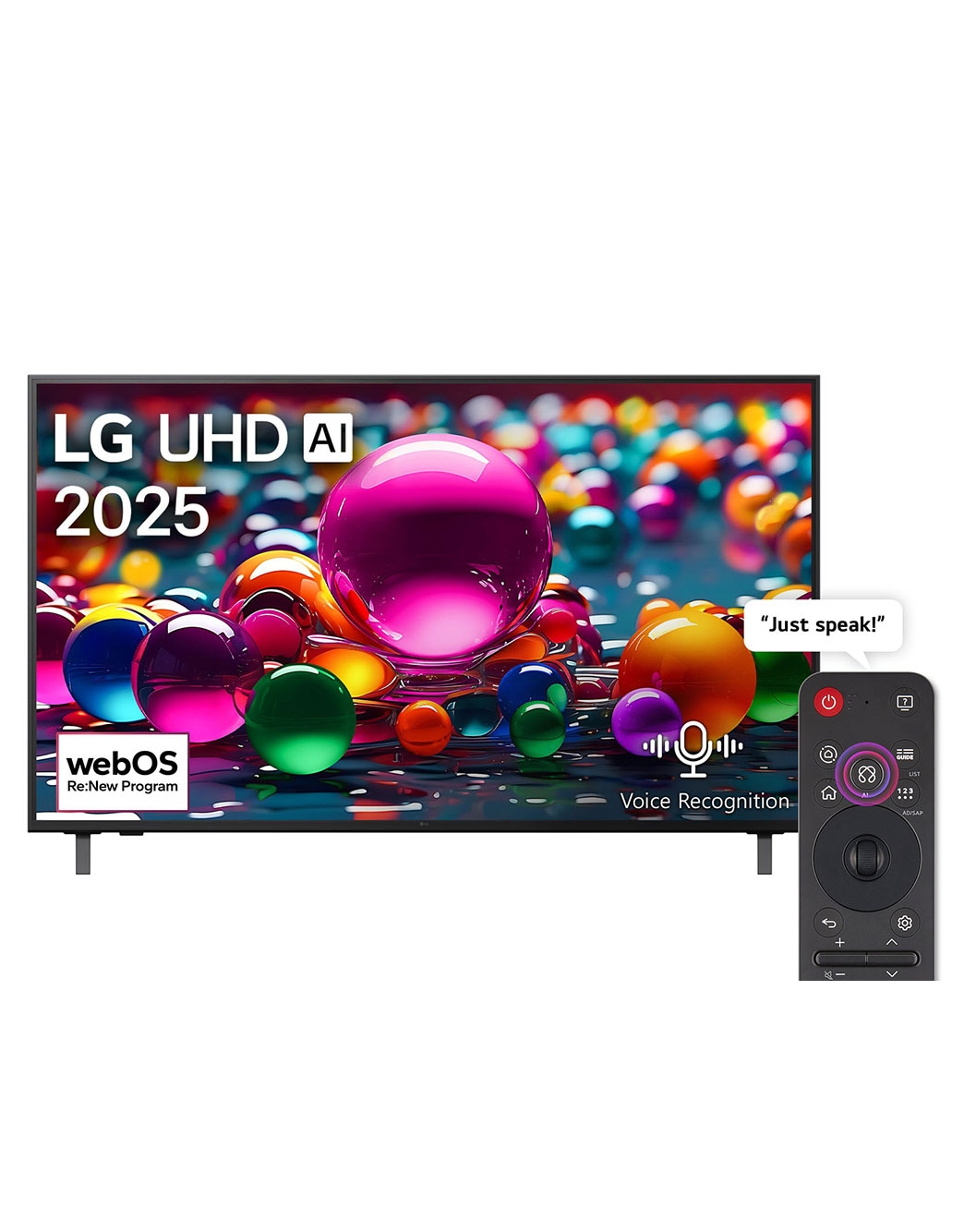 55 Inch LG UHD AI UA85 4K Smart TV - 55UA85006LA.AFU | LG EG