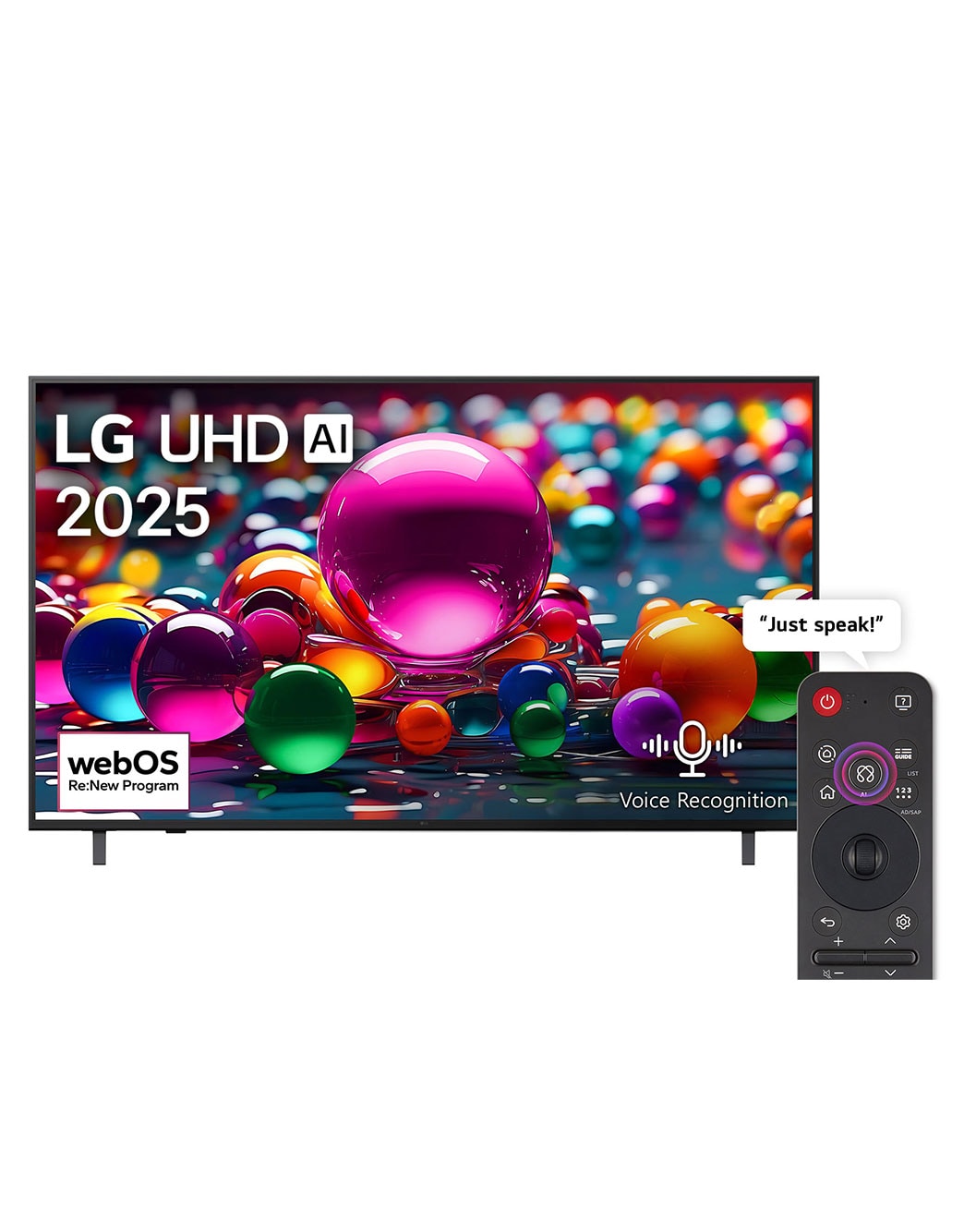65 Inch LG UHD AI UA85 4K Smart TV - 65UA85006LA.AFU | LG EG