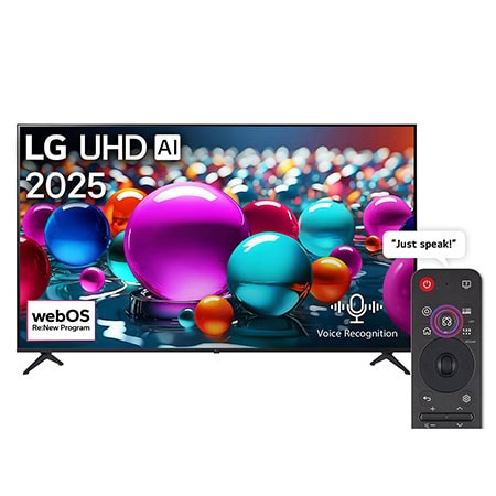 55 Inch LG UHD AI UA85 4K Smart TV - 55UA85006LA.AFU | LG EG