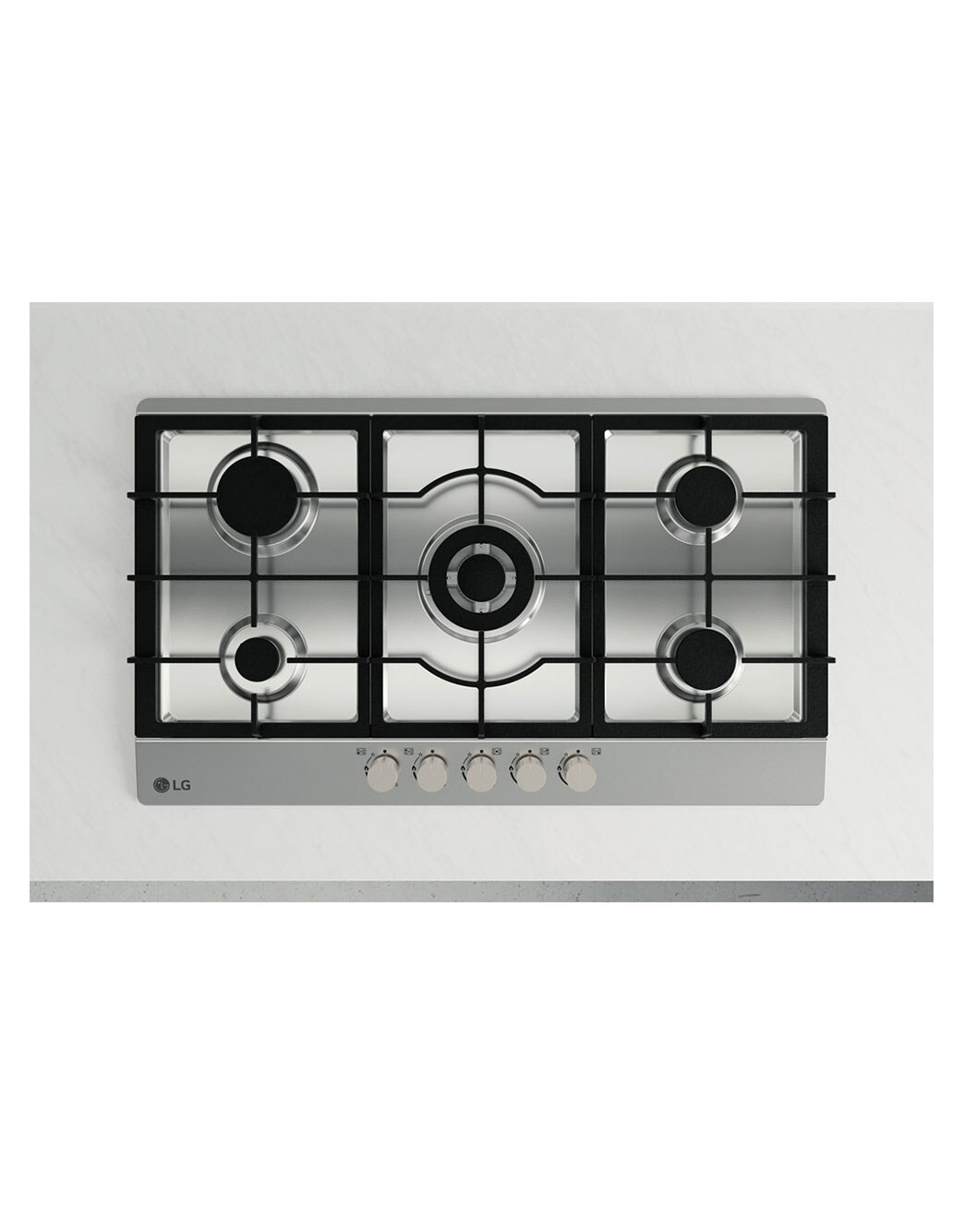 LG Built-in 900 Gas Cooktop ,5 Burners ,Stainless Steel - CG5Z3626S | LG EG