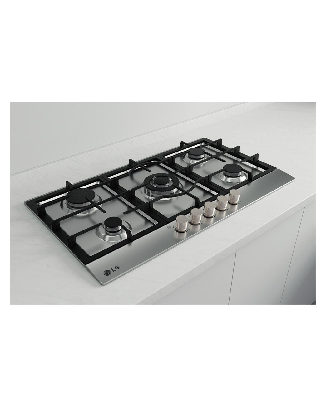 LG Gas Cooktop 5 Burners 90 cm Stainless - CG5Z3626S | LG EG