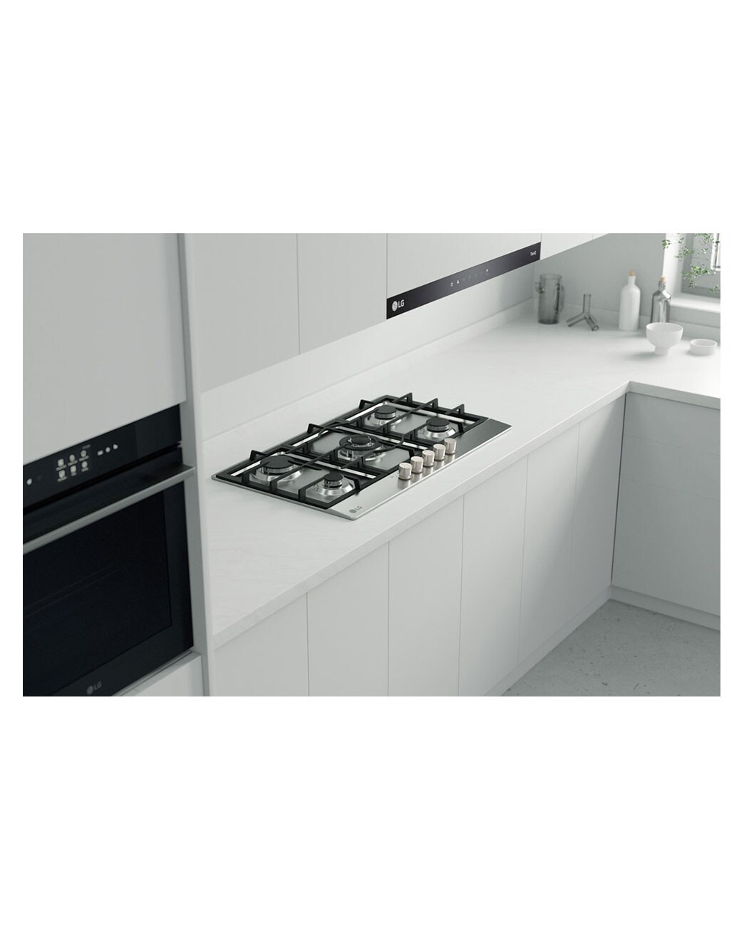 LG Gas Cooktop 5 Burners 90 cm Stainless - CG5Z3626S | LG EG