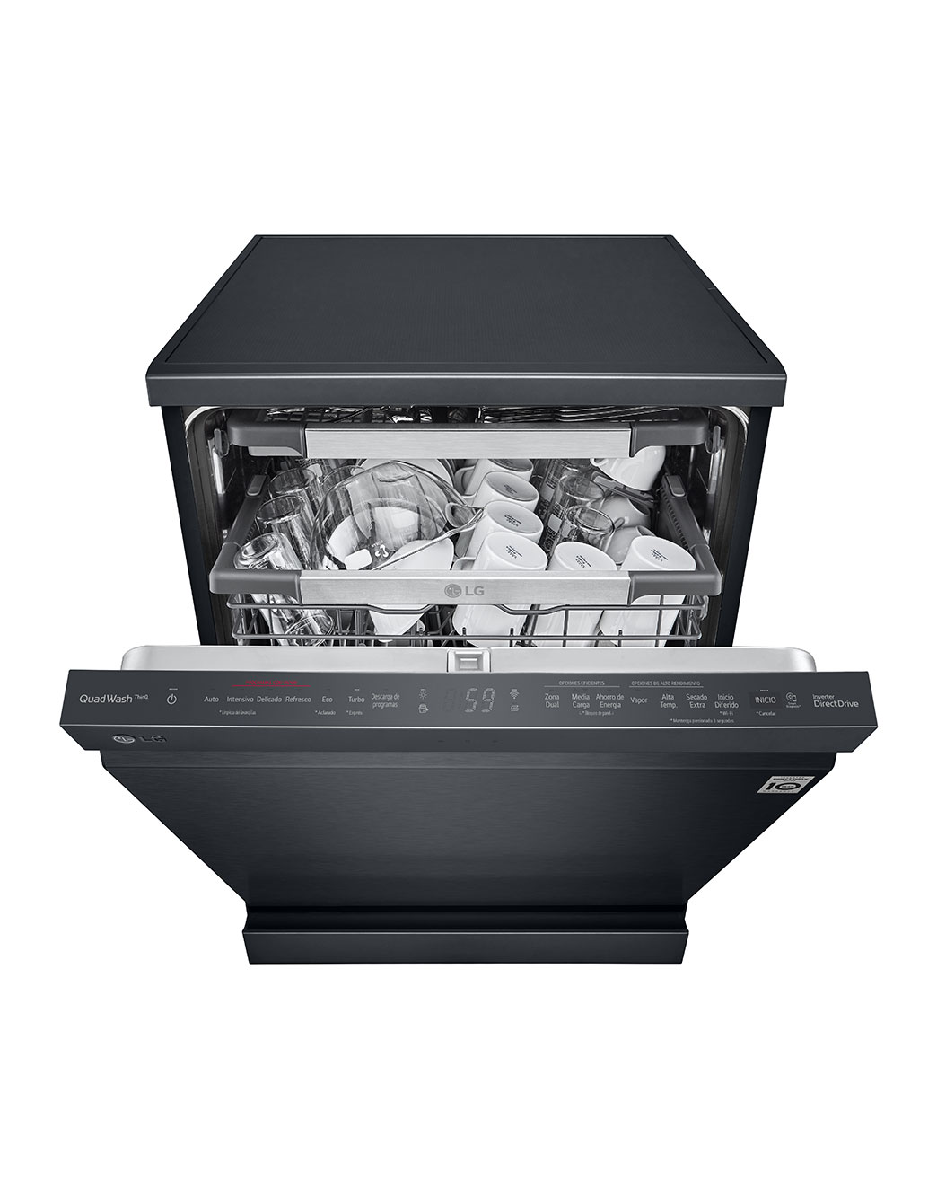 QuadWash™ Dishwasher 14 persons Black - DFC335HM | LG Egypt