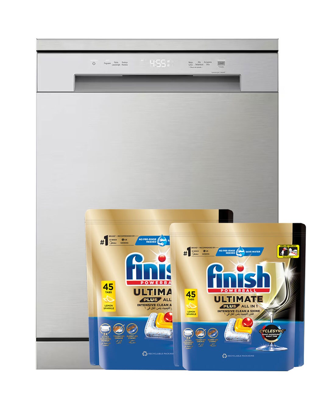 QuadWash™ Dishwasher 14 persons Silver - DFC612FV | LG EG_EN