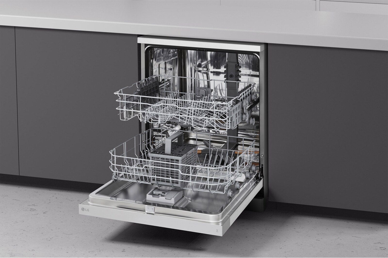 QuadWash™ Dishwasher 14 persons Silver - DFC612FV | LG EG