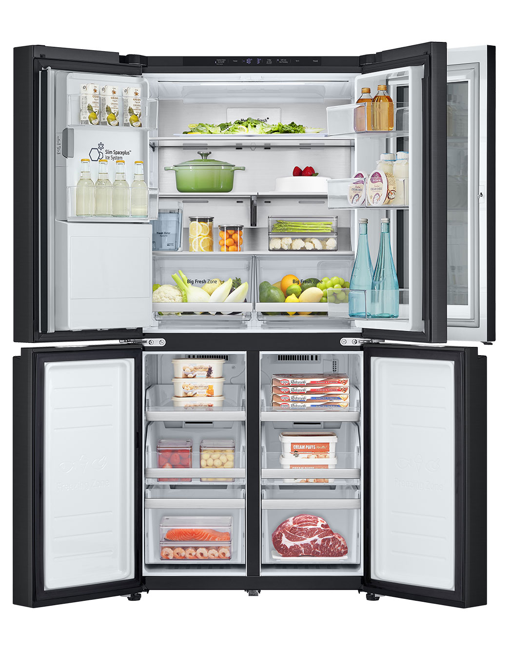 Refrigerator,2 Doors 508L,Instaview-GC-X22FFQRB | LG EG_EN