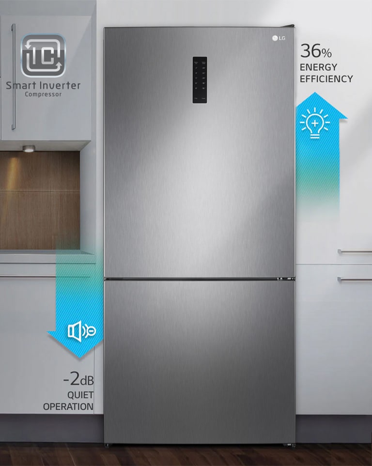 LG Bottom Mount Fridge 588 Liter - GTF569PSAM | LG EG_EN