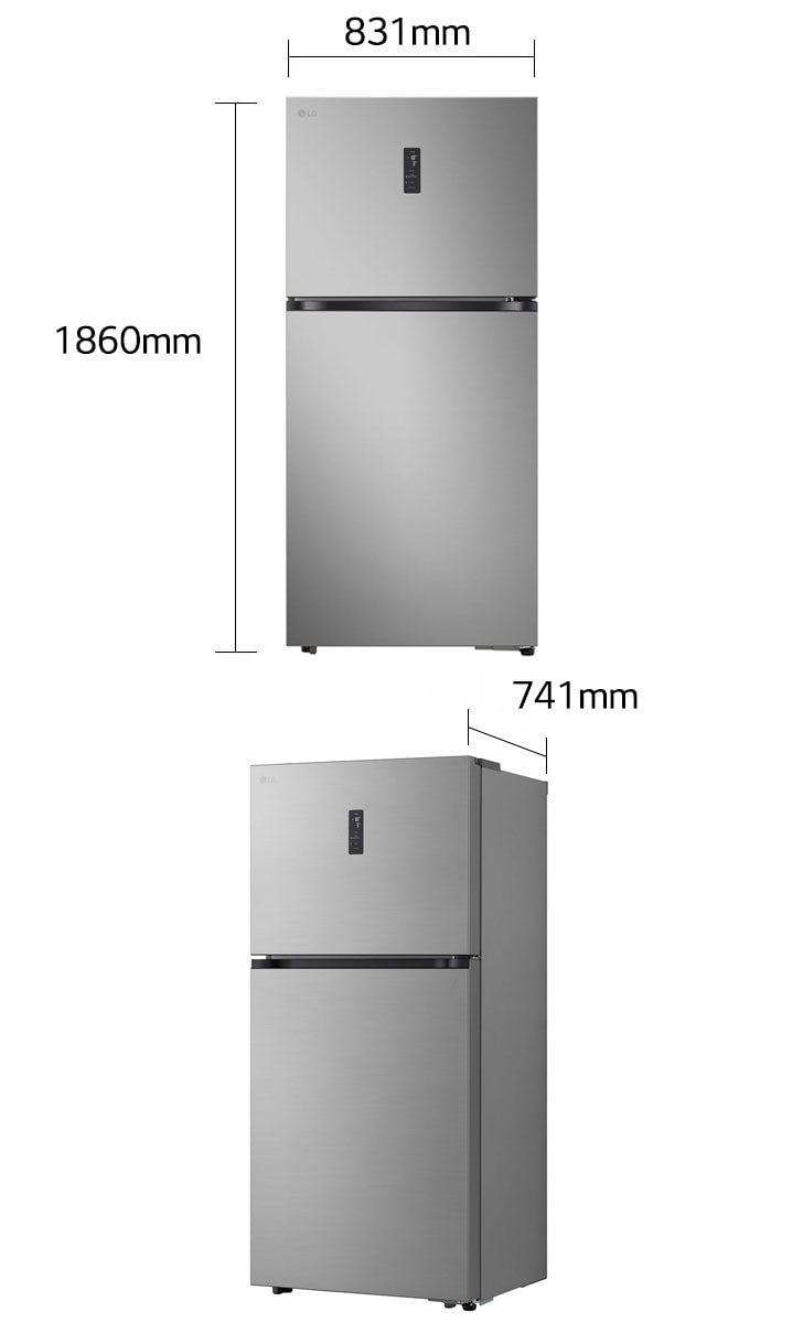 612L Top Freezer Refrigerator,Linear Cooling™ | LG EG_EN