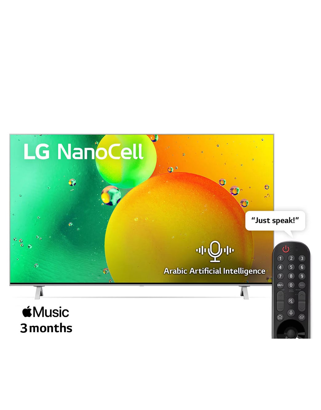 LG NanoCell TV 65 Inch NANO77 Series, Cinema Screen Design 4K Active ...