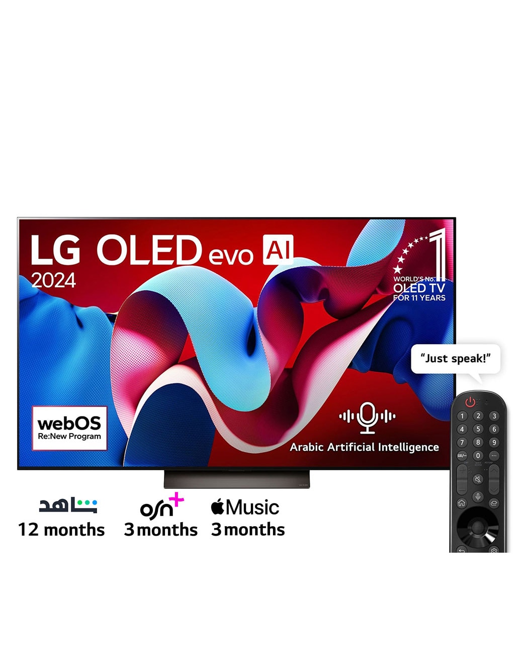 Shop LG OLED evo C4 AI TV 77 inch WebOS OLED77C46LA | LG EG