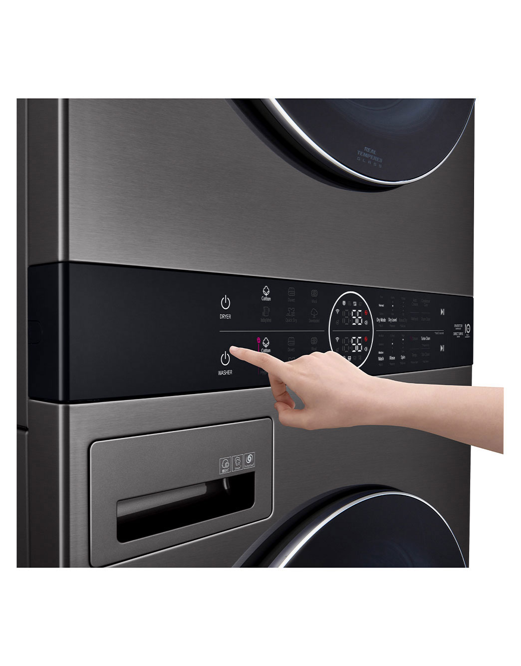 Shop LG WashTower 21 / 16 kg - FWT2116BS | LG EG_EN