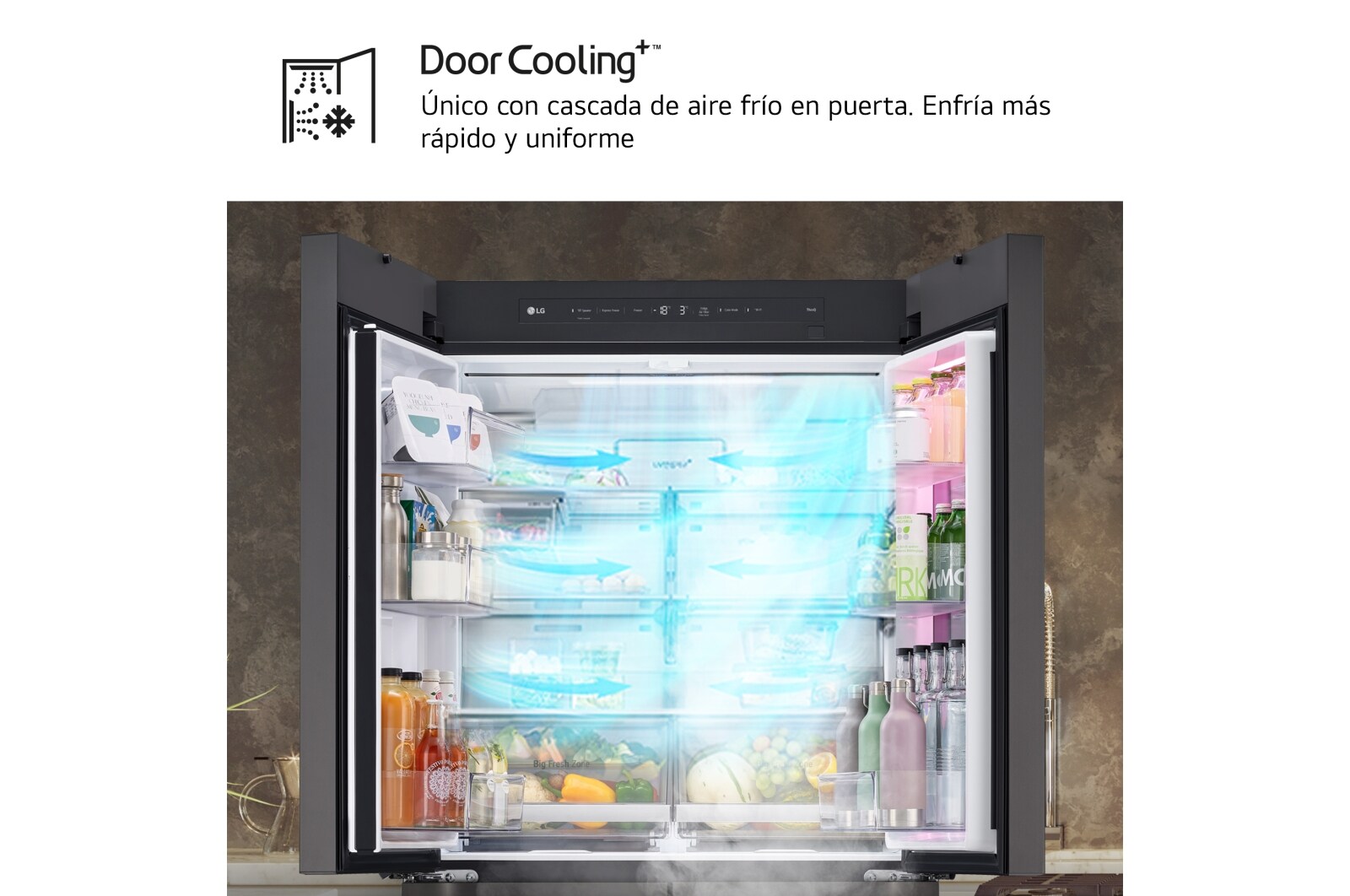 Frigorífico American Combi Intaview con MoodUp ™, Door Cooling+, 1,86 m ...