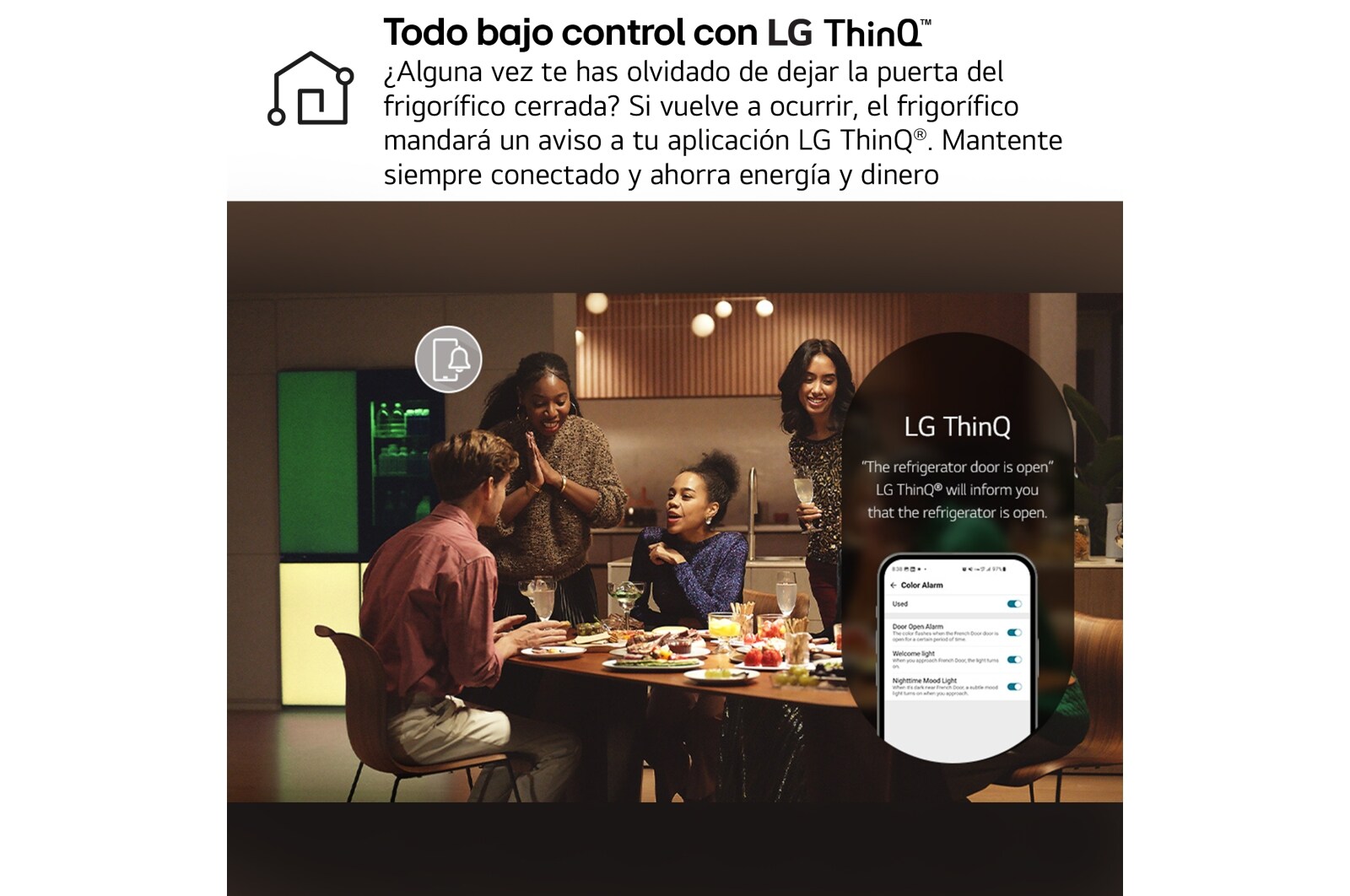 Frigorífico American Combi Intaview con MoodUp ™, Door Cooling+, 1,86 m ...