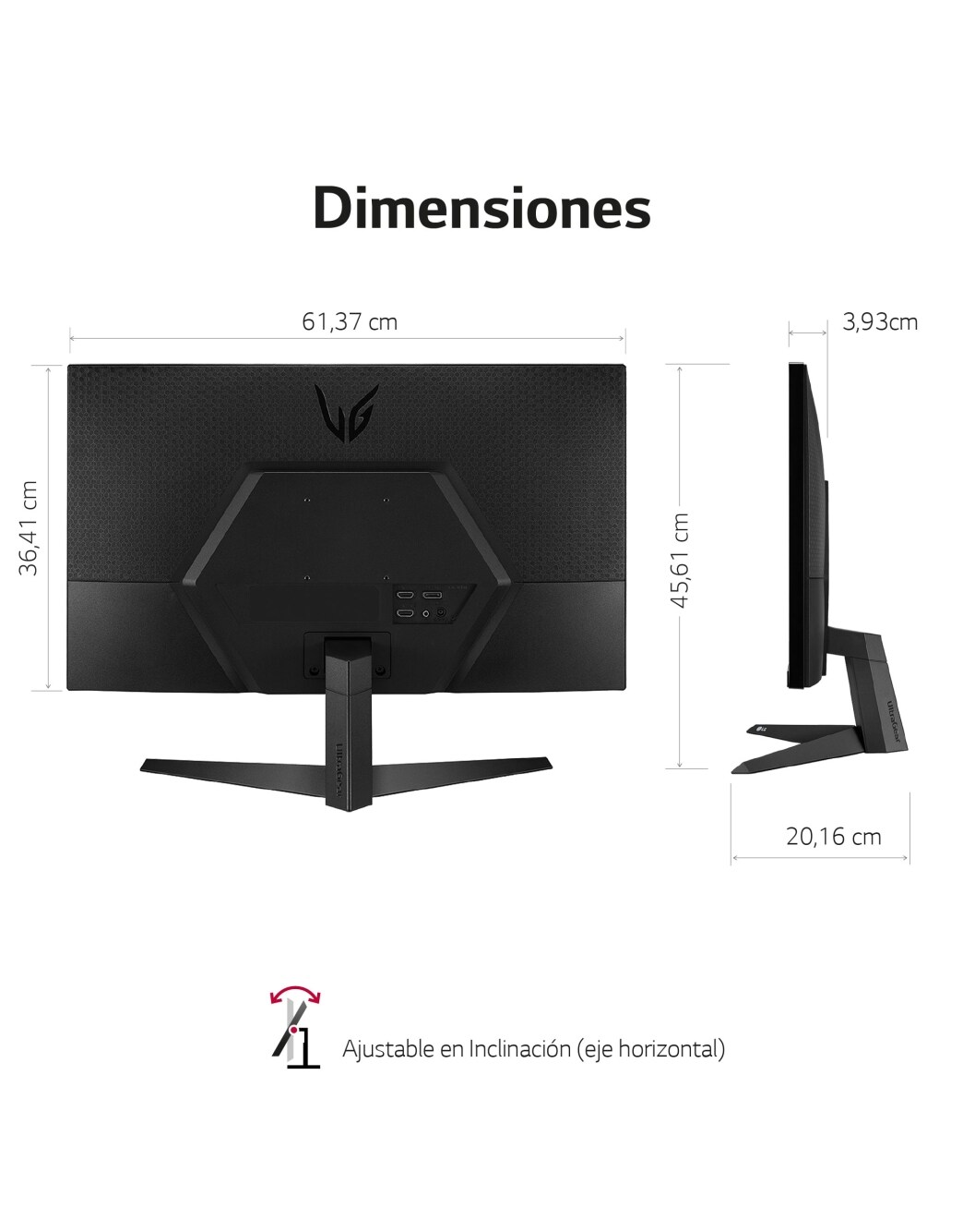 Monitor Gaming LG UltraGear™ de 27 pulgadas 165Hz Full HD - 27GQ50F-B ...