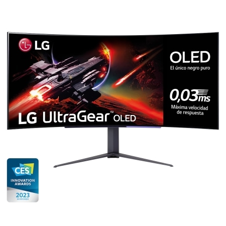 Monitor Gaming Curvo LG UltraGear™ OLED WQHD de 45 pulgadas y 240Hz ...