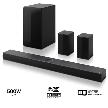 Barra de Sonido Inteligente LG S70TR con Dolby Atmos, 500W y 5.1.1 ...
