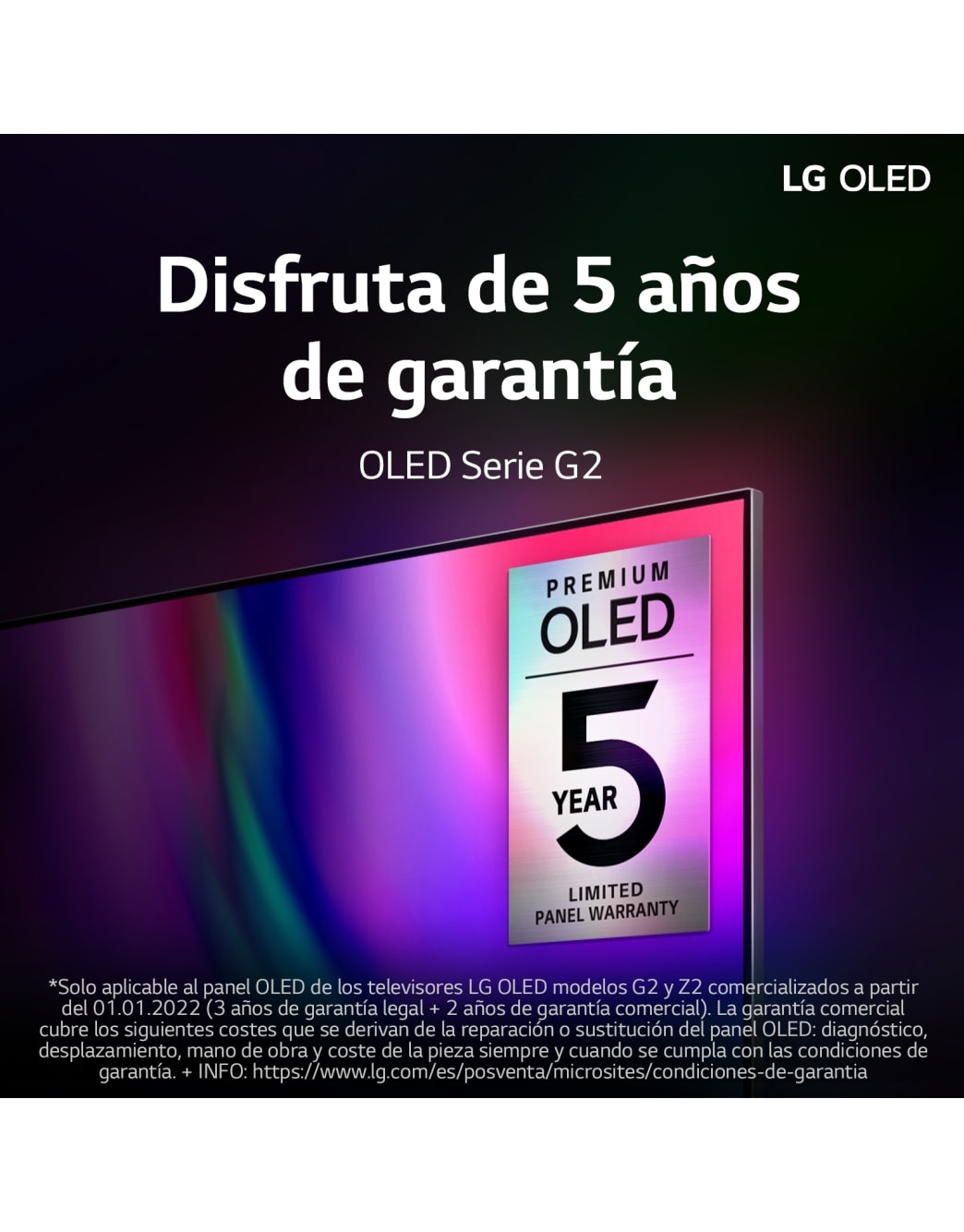 55 pulgadas Smart TV LG OLED evo G2 4K 2022 - OLED55G29LA | LG ES